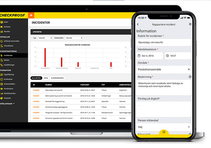 Digital dokumenation i Checkproof | Trygg Aps